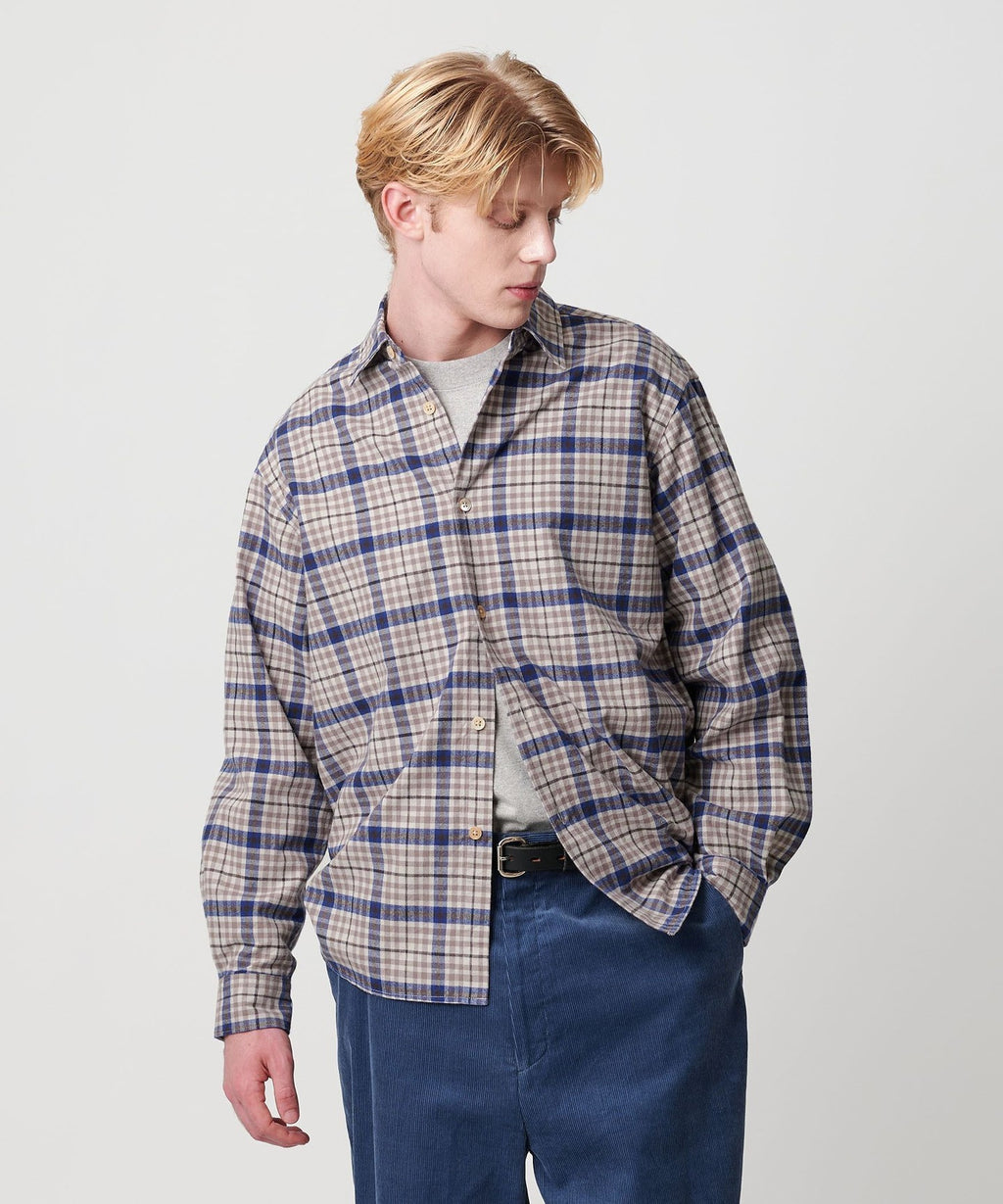 H/COUNT VYL Check RegularSHIRT FORM Type - UNITED ARROWS