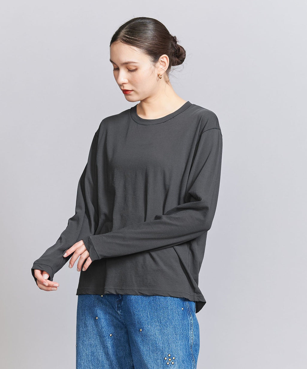 Cotton Loose Long Sleeve T SHIRT - UNITED ARROWS