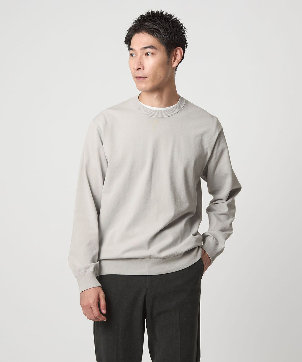 Cotton Polyester Crew Neck KNIT - UNITED ARROWS