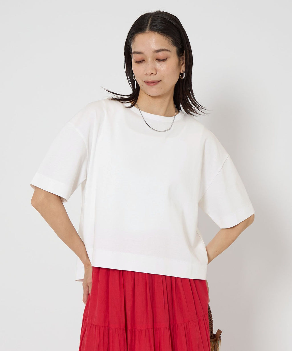 Cropped Ponti T-SHIRT - UNITED ARROWS